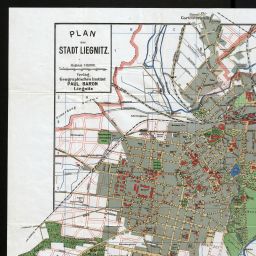 Plan der Stadt Liegnitz 1:10.000 (1930) - Landkartenarchiv.de